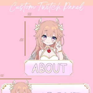 Custom Chibi Cute Twitch Panels for Your Stream / Anime Twitch Panel ...