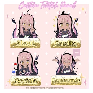 Custom Animated Chibi Stream Alert Personalized Twitch Vtuber Alert - Etsy