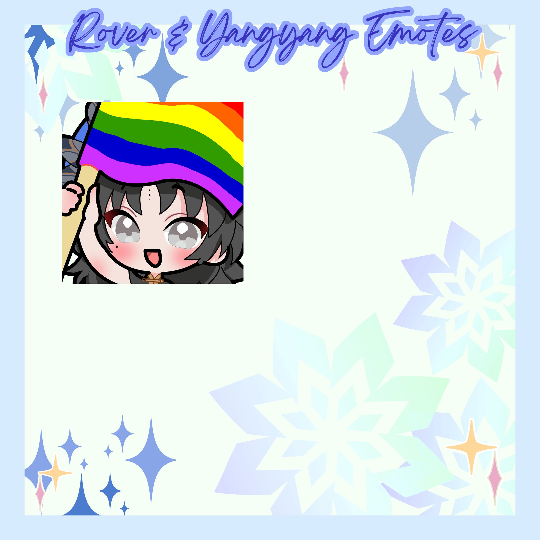 Rover Yangyang 4 Emotes Pack for Twitch Discord Youtube | Wuthering ...