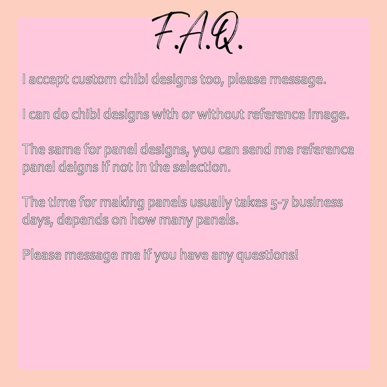 Custom Chibi Cute Twitch Panels for Your Stream / Anime Twitch Panel ...