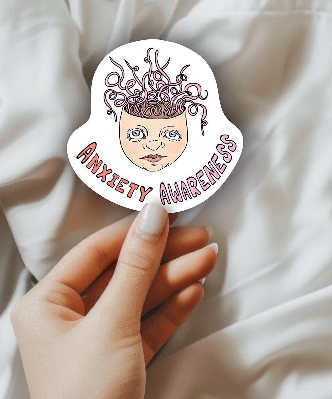 Anxiety Awareness Sticker , Anxiety Disorder Sticker , Mental Health ...