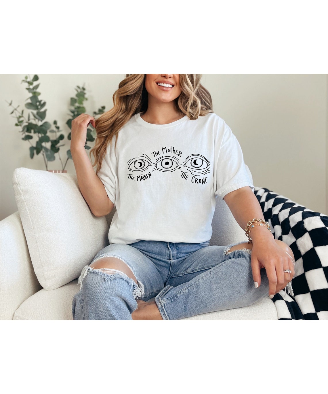 Maiden Mother Crone T-shirt , Three Stages of Womanhood , Three ...