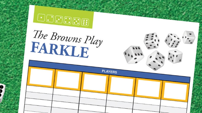 Custom Farkle Score Cards - Printed 6in X 9in - Etsy