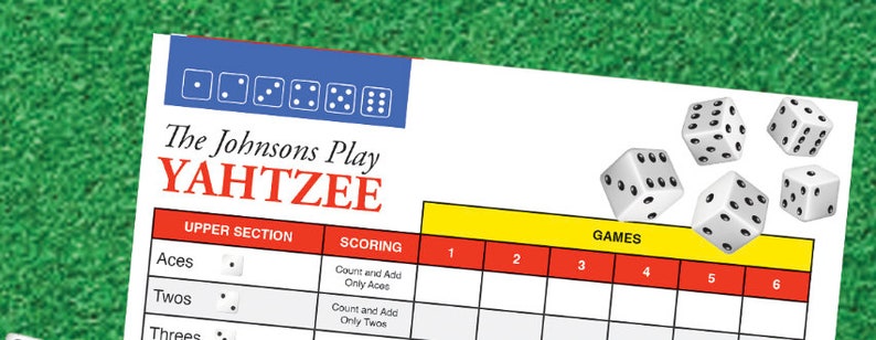 Custom Yhatzee Score Cards - Printed 6in X 9in - Etsy