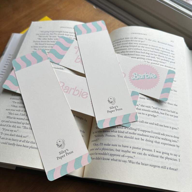 Barbie 4 Bookmark Set This Barbie Reads, My Job is Just Books, This ...