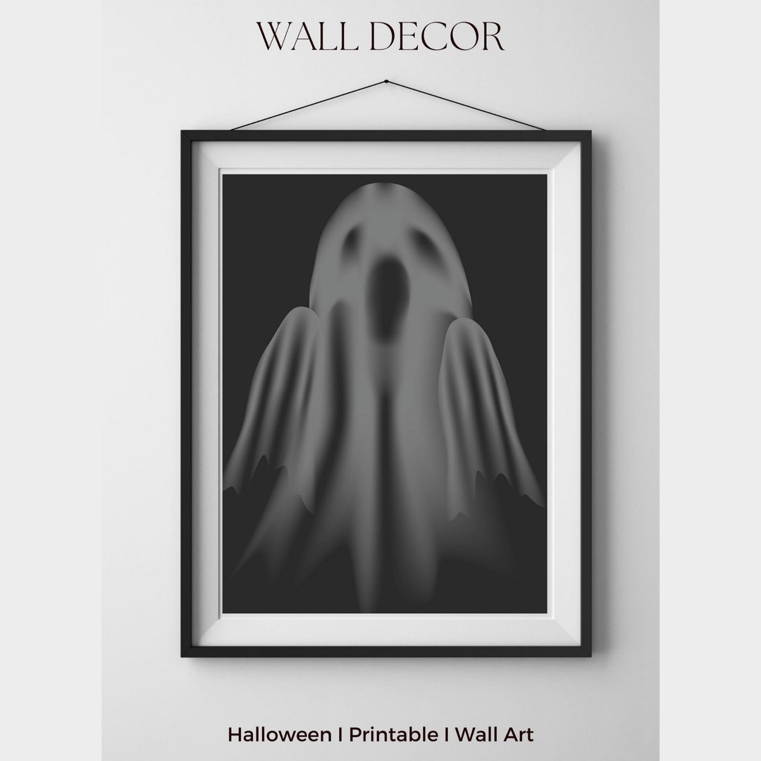 Ghost on the Swing Poster Sheeted Ghost Art Print Cute - Etsy