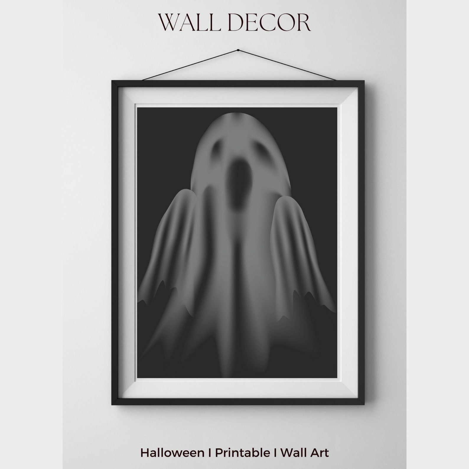 Ghost on the Swing Poster Sheeted Ghost Art Print Cute - Etsy