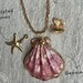 Seashell Necklace, Real Seashell Charm Necklace, Scallop Necklace ...