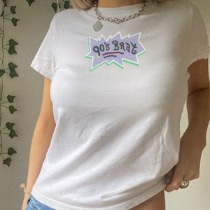 Brat Baby Tee, Y2K Baby Tee,brat Shirt,brat Tee,brat Crop Top,unhinged ...