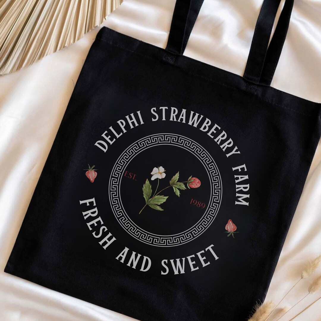 Delphi Strawberry Farm Tote Bag: PJO Book Lover Gift - Etsy