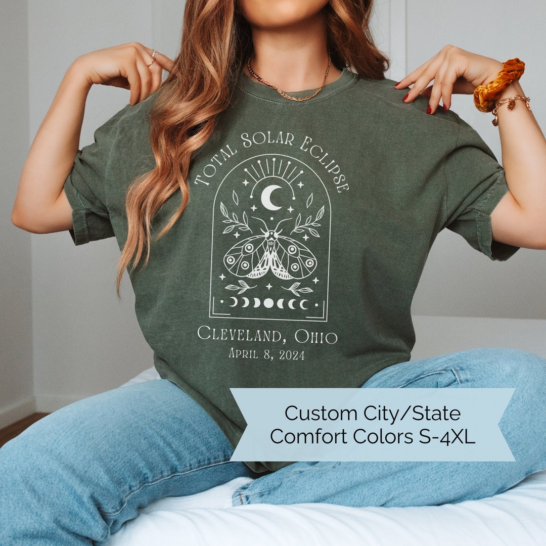 Custom Total Solar Eclipse Shirt, Personalized Path of Totality Boho ...