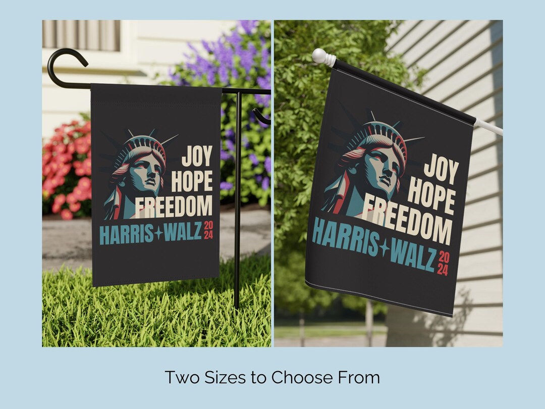 Harris Walz 2024 Yard Sign, Kamala Harris for President Garden House ...