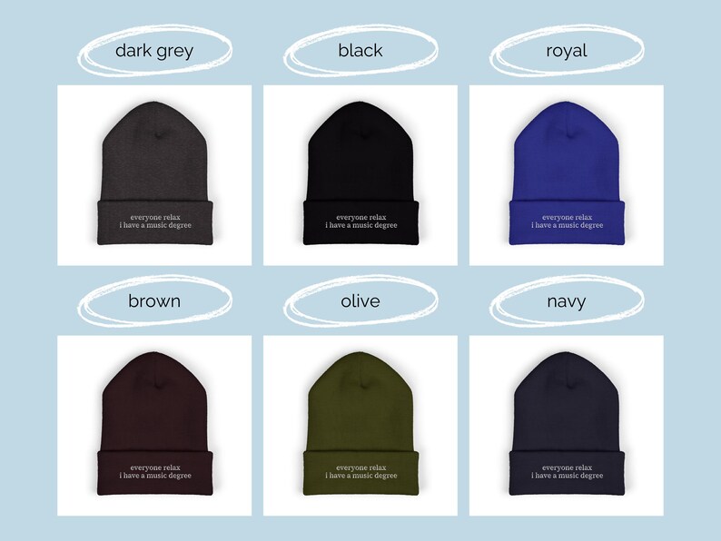 Funny Art Teacher Embroidered Beanie: Art Therapist Hat, Graduating ...