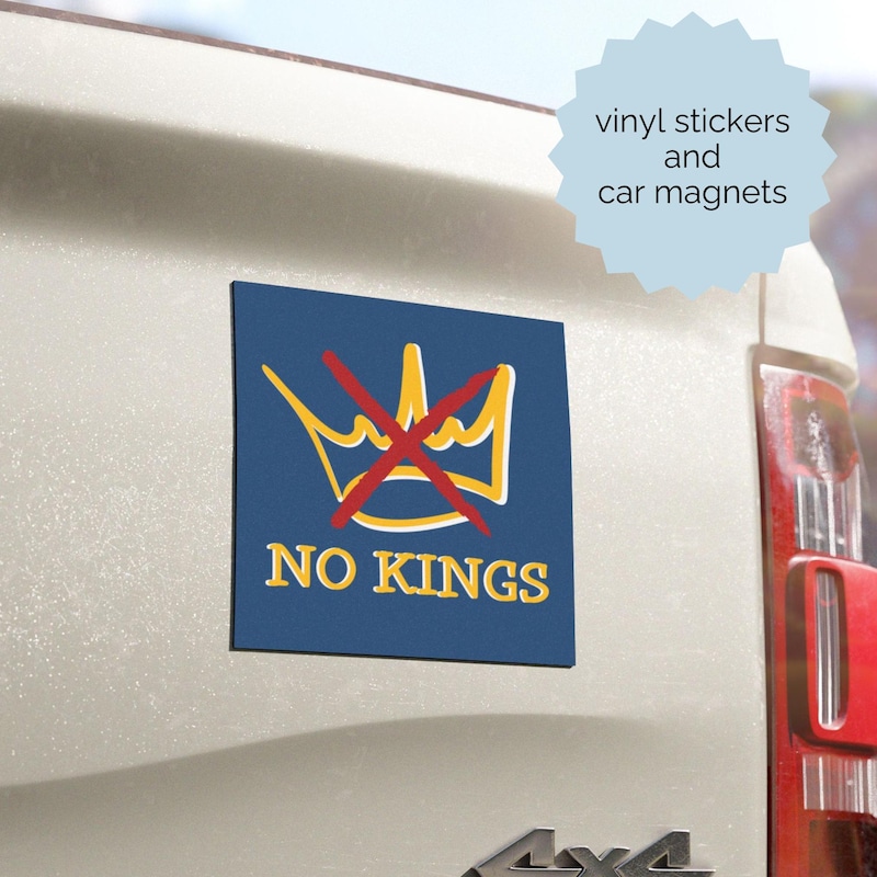 No Kings Bumper Sticker - Etsy