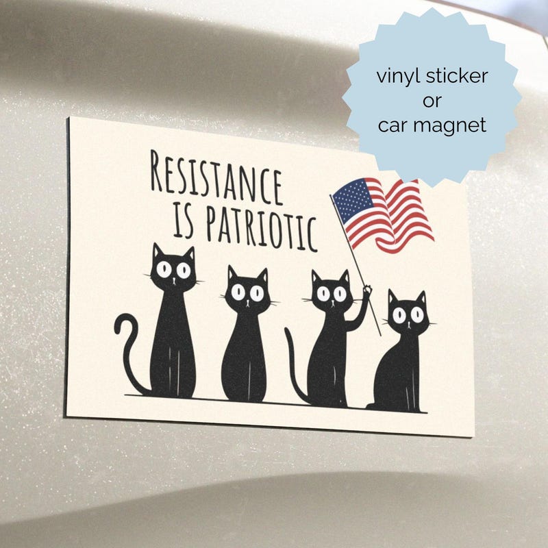Black Cat Bumper Sticker - Etsy