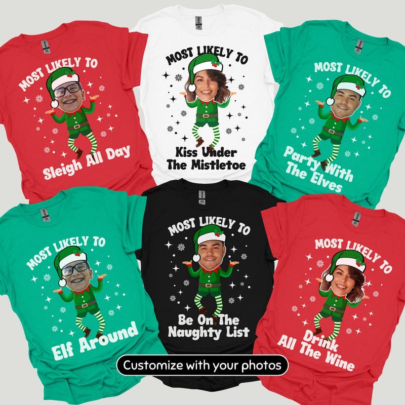 Picture Christmas Pj Tops - Etsy