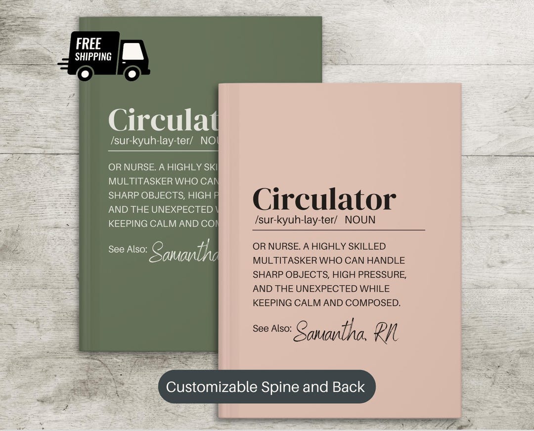 OR Nurse Journal, Circulating Nurse Appreciation Gifts, Surgery Nursing ...