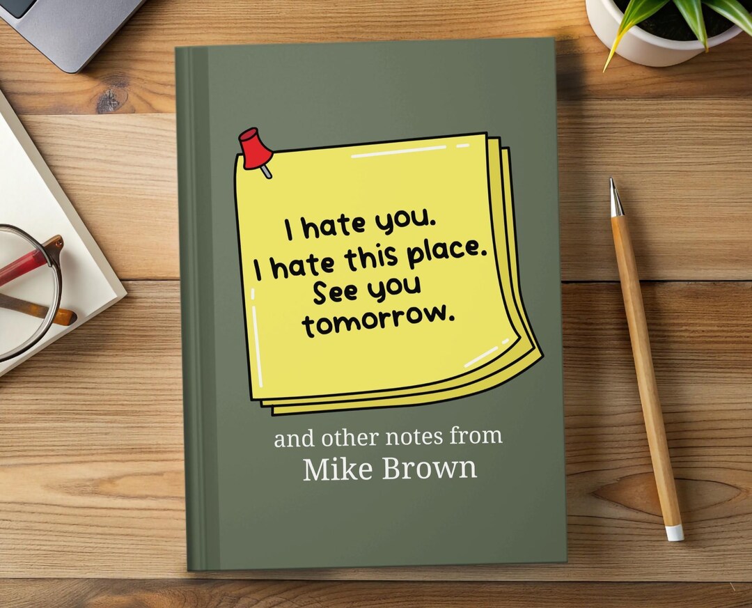 Funny Work Journal, Personalized Sarcastic Notebook, Sassy Gag Gift ...