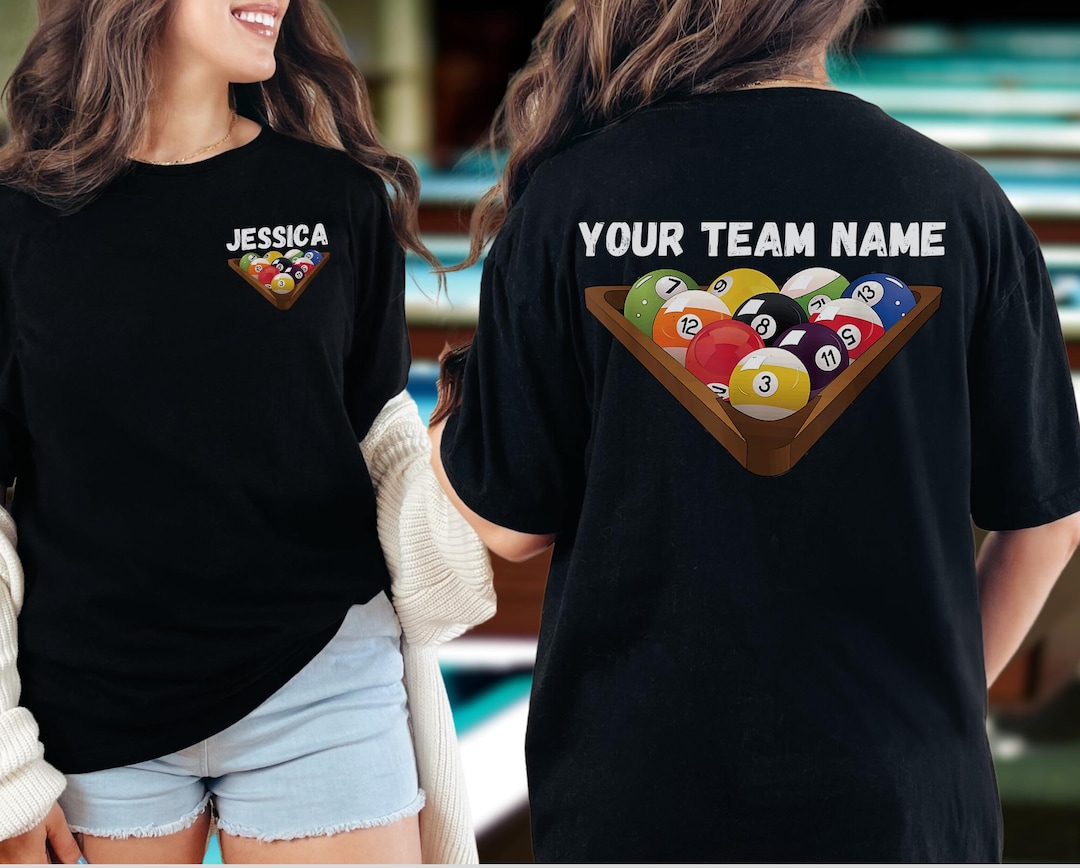 Pool League Team Shirts, Billiards Group T-shirt, Team Tshirt for Pool ...