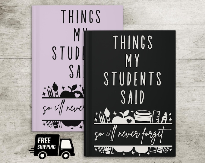 Teacher Journal, Thank You Gift for Teacher, End of Year Teacher ...