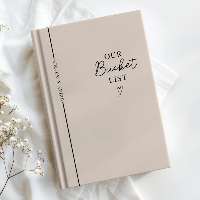 Our Bucket List Journal for Couples Personalized Anniversary Gift Paper ...