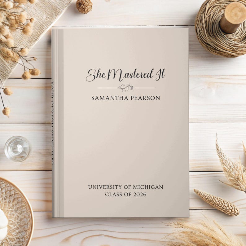 Masters Graduation Gift for Her, Personalized Master’s Degree Journal ...