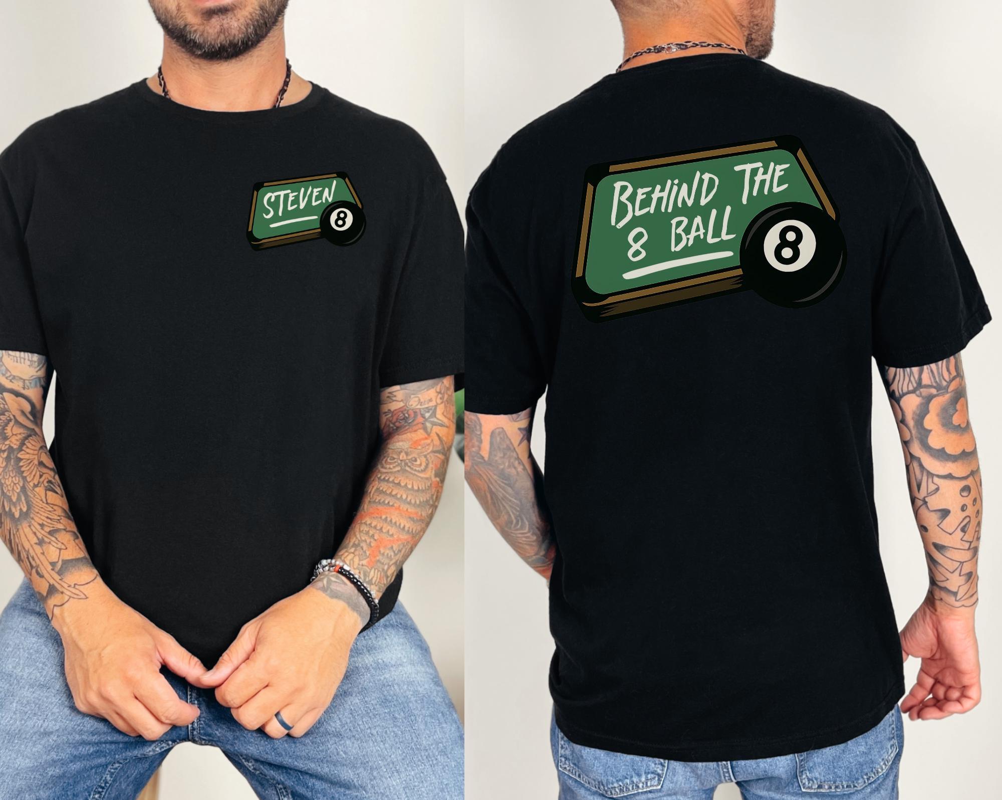Custom 8-ball Pool League Team Shirts, Personalized Eight Ball ...