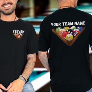 Pool League Team Shirts, Billiards Group T-shirt, Team Tshirt for Pool ...