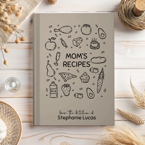 Personalized Recipe Book Binder, Custom Cookbook, Family Recipe Book ...