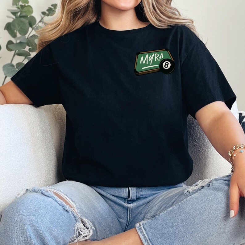 Custom 8-ball Pool League Team Shirts, Personalized Eight Ball ...