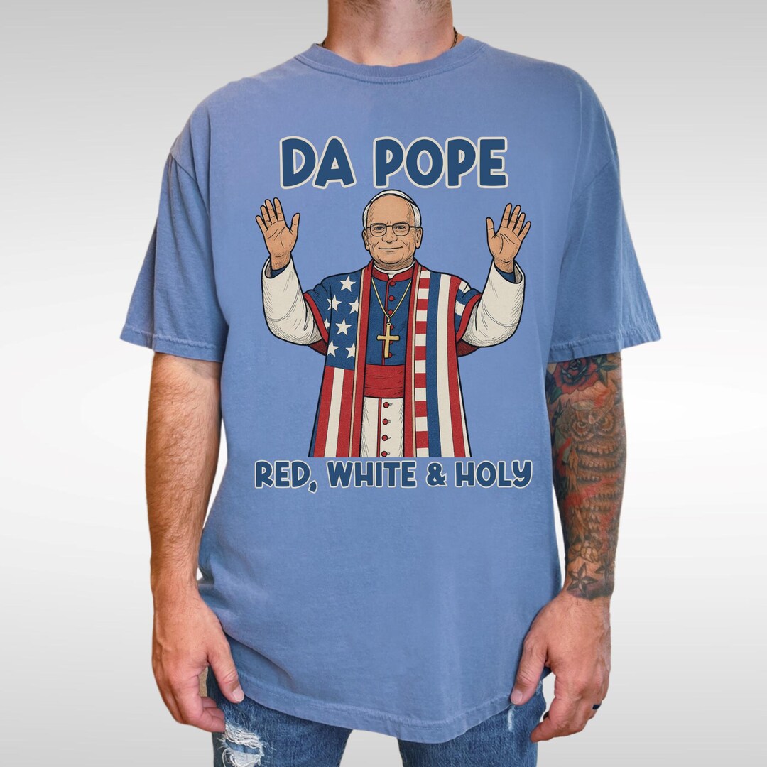 Comfort Colors Red White Holy Shirt, Pope Leo XIV T-shirt,robert ...