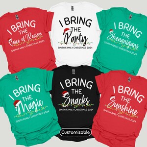 Funny Personalized Matching Christmas Pajama Shirts, Custom Name I ...