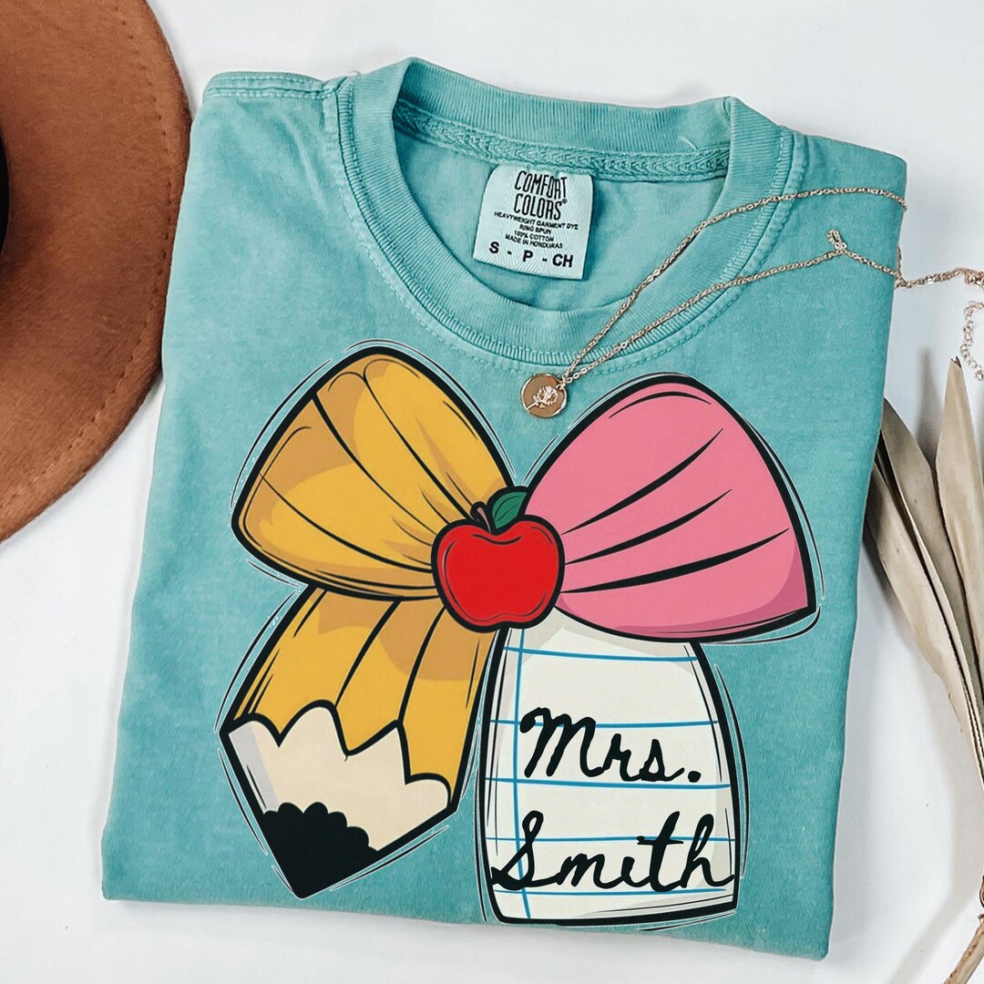 Personalized Teacher Name Shirt, Custom Teacher Gift, Back to School T ...