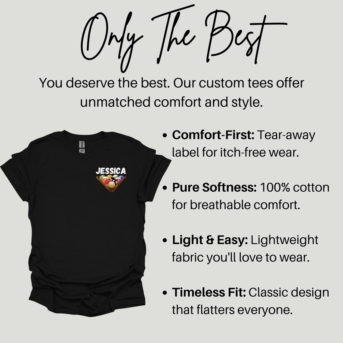 Pool League Team Shirts, Billiards Group T-shirt, Team Tshirt for Pool ...