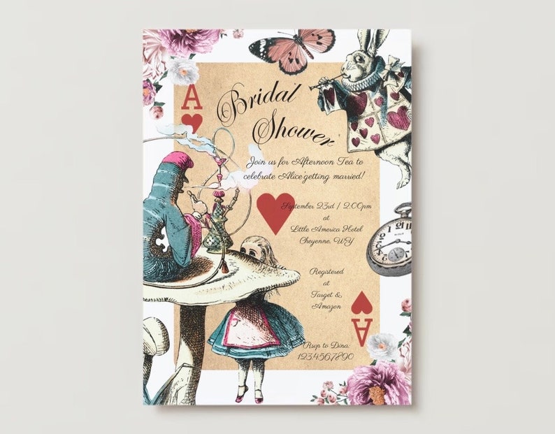 Bridal Shower Alice in Wonderland - Etsy