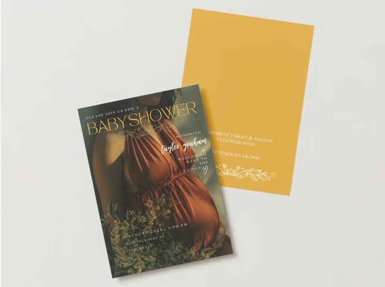 Baby Shower Magazine Invitation - Etsy