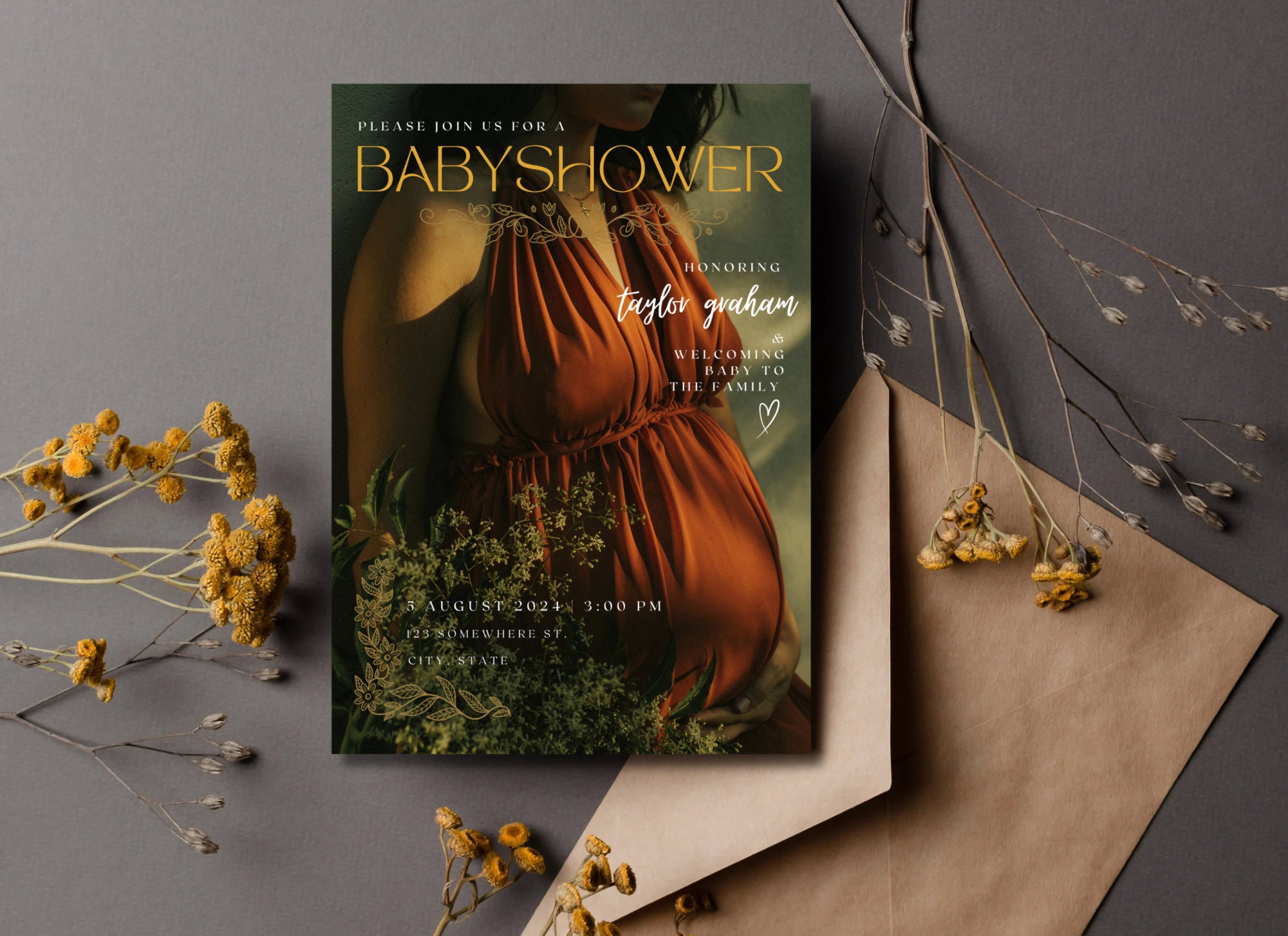 Baby Shower Magazine Invitation - Etsy