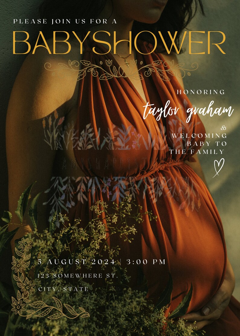 Baby Shower Magazine Invitation - Etsy