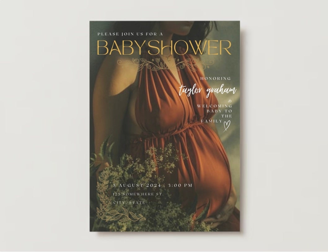 Baby Shower Magazine Invitation - Etsy