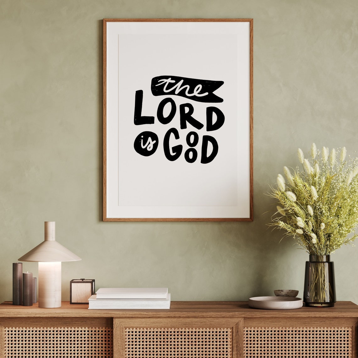 Lord is Good Bible Verse Christian Wall Art, Modern Christian Art ...