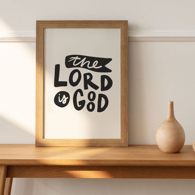 Lord is Good Bible Verse Christian Wall Art, Modern Christian Art ...