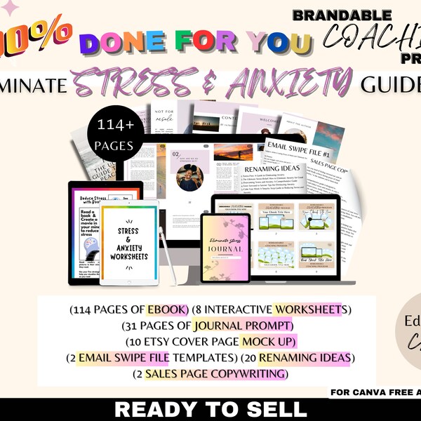 Stress Relief Worksheet - Etsy