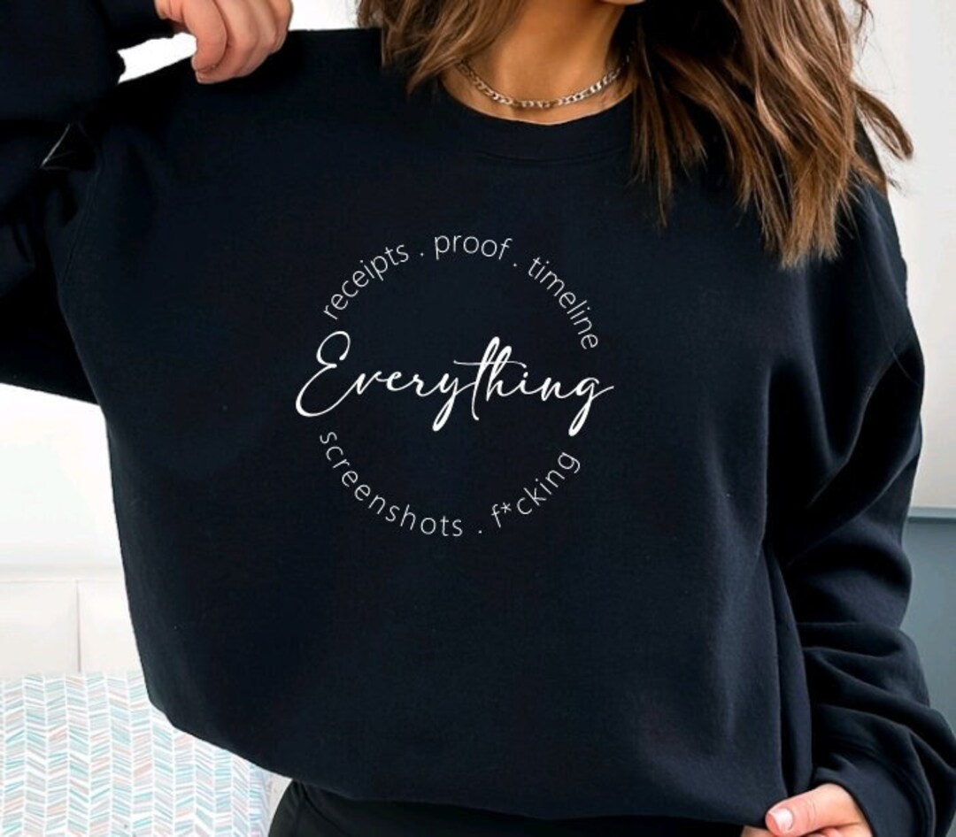 RHOSLC Receipts Proof Timeline Screenshots Crewneck | Real Housewives ...
