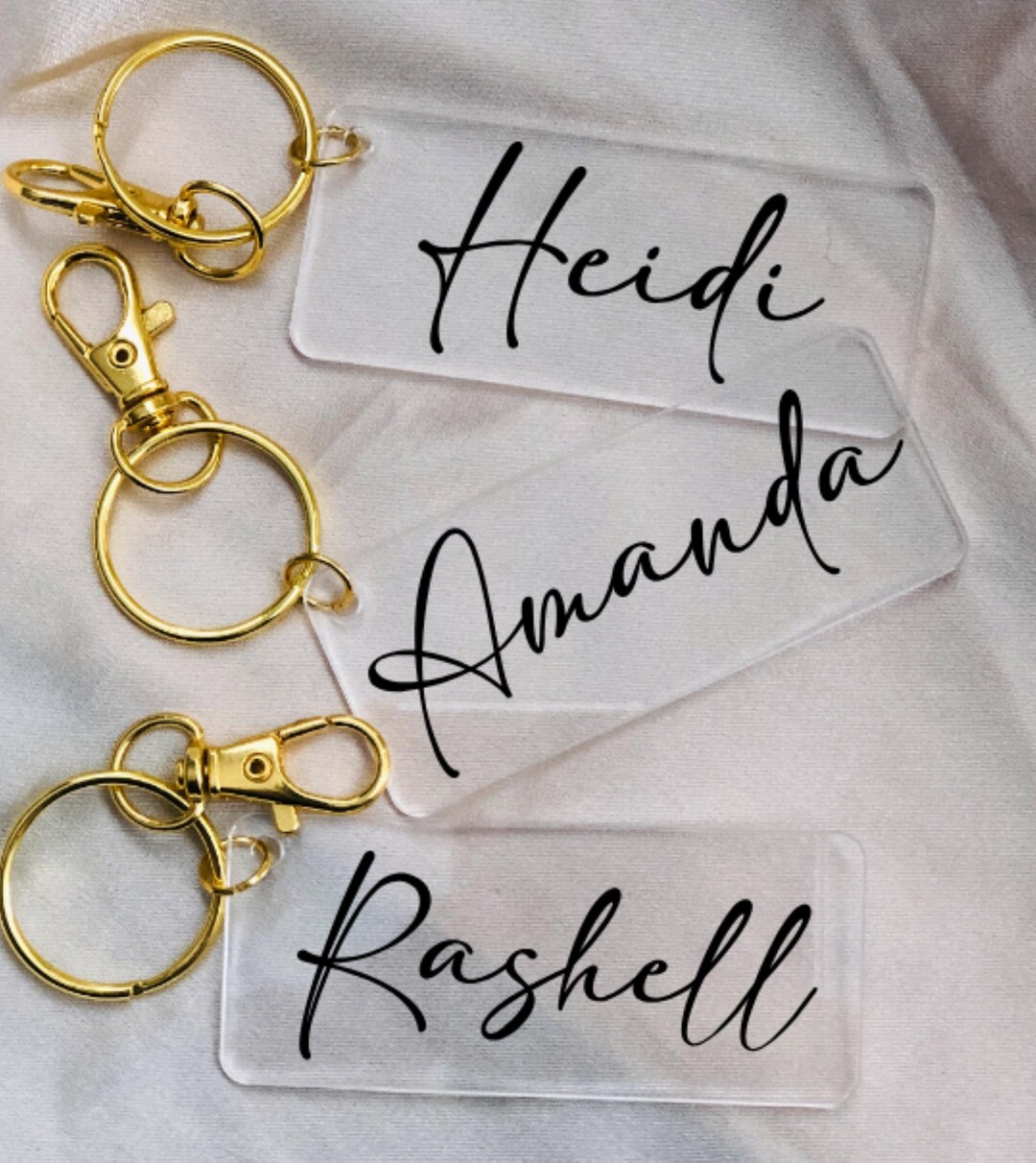 Name Keychain | Modern Keychain | Personalized Keychain | Acrylic ...