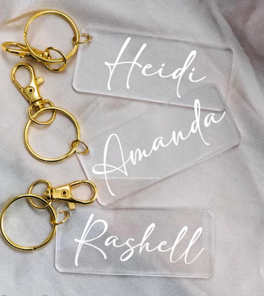 Personalized Keychain | Modern Keychain | Custom Name Keychain Acrylic ...