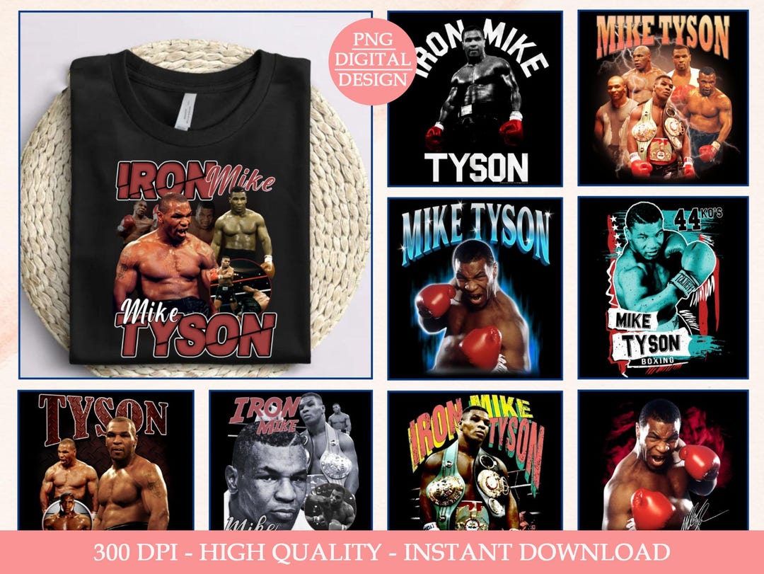Mike Tyson PNG Bundle, Mike Tyson Boxing Png, Boxing Png, Boxing Svg ...