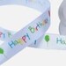 Full Reel Happy Birthday Ribbon Grosgrain Satin Roll Natural, Ribbon ...