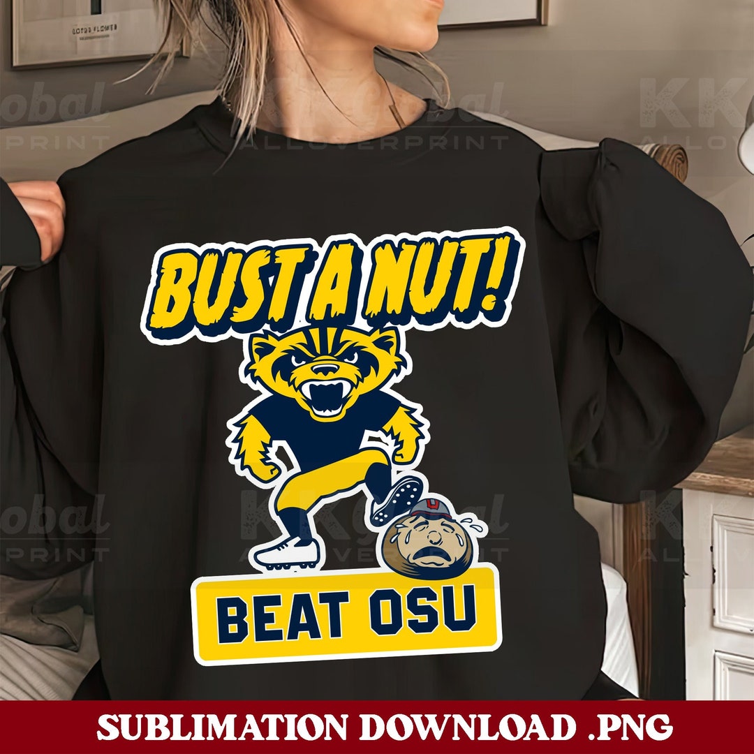 Bust a Nut Beat Ohio State PNG Digital Digital Instant - Etsy