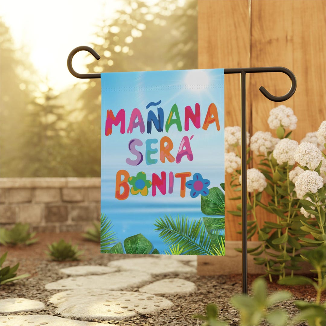 Karol G Mañana Sera Bonito Garden Banner, Tropical Outdoor Flag, Yard ...