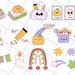 Teacher Halloween Clipart Featuring Cute Ghosts and Pastel Halloween ...